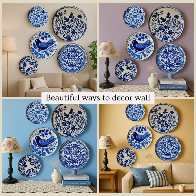 RITUALISTIC Holland Delft Art Wall Plates- Set of 5 | Decor plates ...
