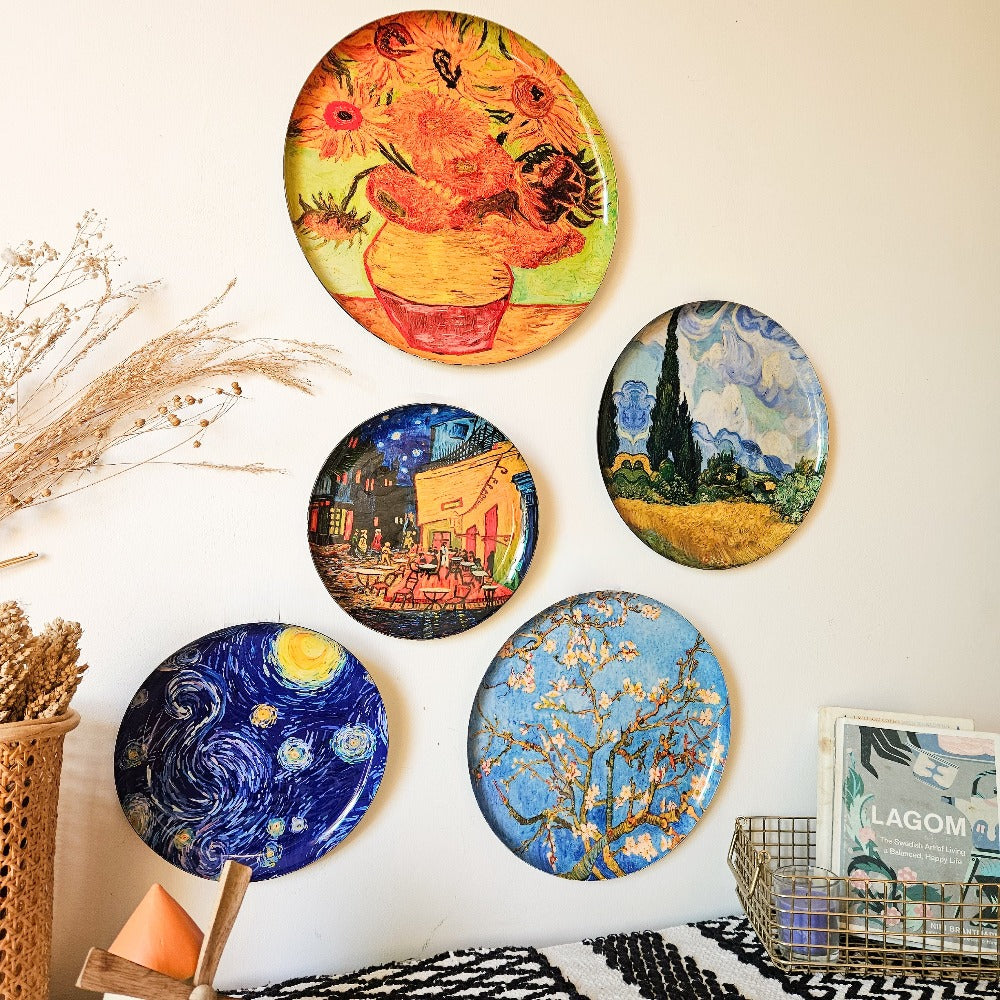 RITUALISTIC Van Gogh Wall Plates- Set of 5| Wall Arts for Home ...