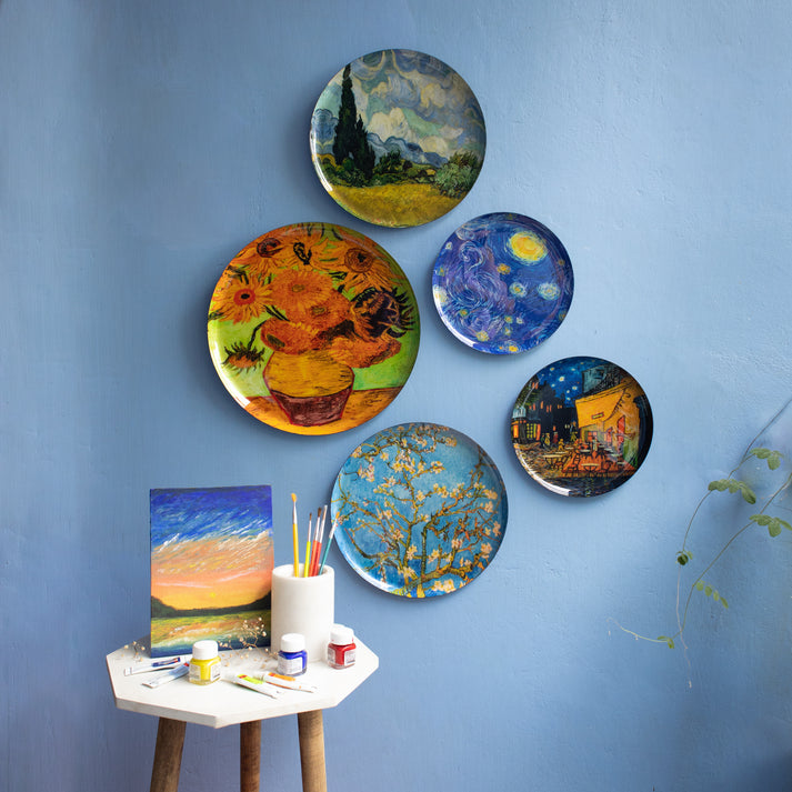 RITUALISTIC Van Gogh Wall Plates- Set of 5| Wall Arts for Home ...