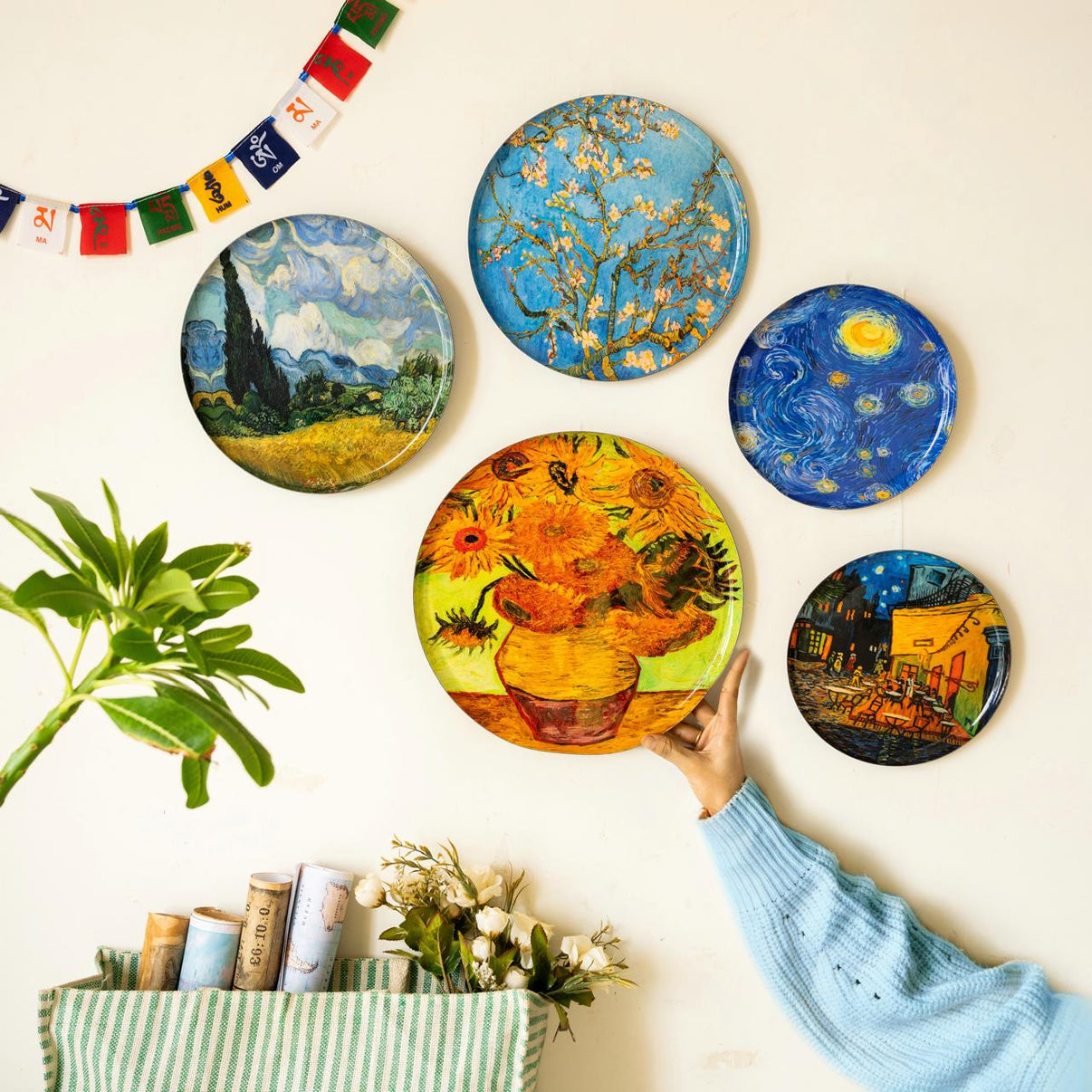 RITUALISTIC Van Gogh Wall Plates- Set of 5| Wall Arts for Home ...