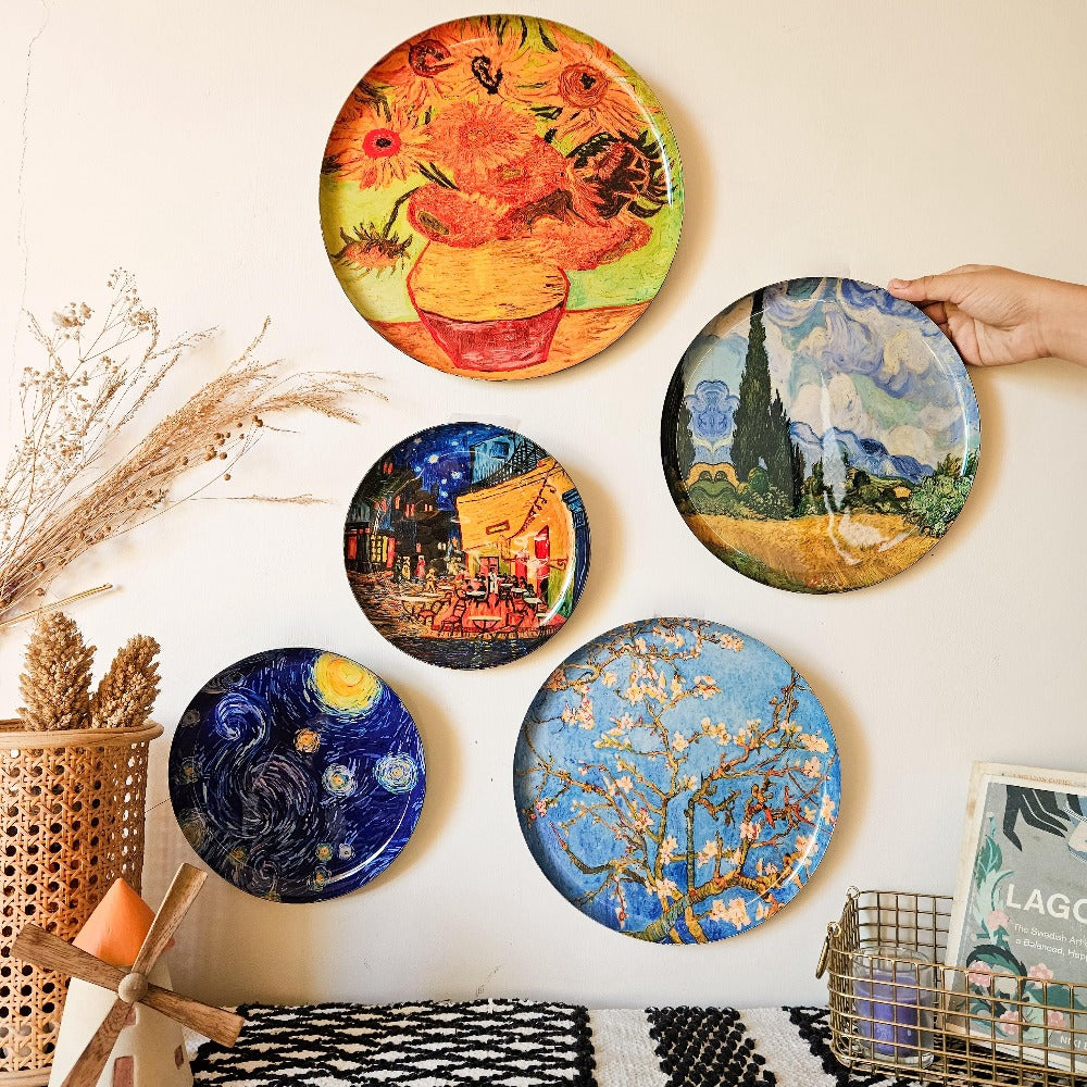 RITUALISTIC Van Gogh Wall Plates- Set of 5| Wall Arts for Home ...